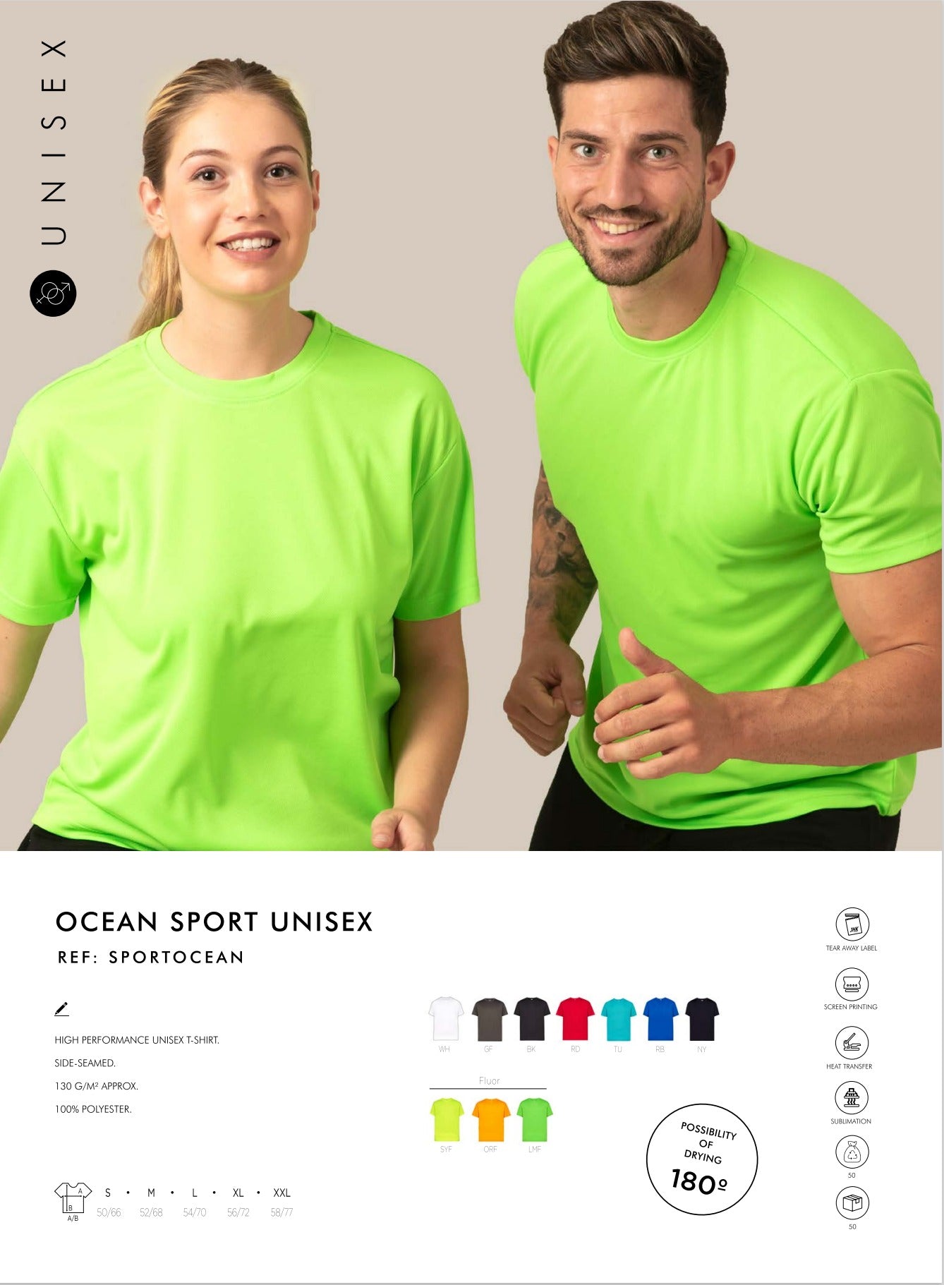 OCEAN SPORT UNISEX 100% POLYESTER – Caribbean Branded Apparel, Inc